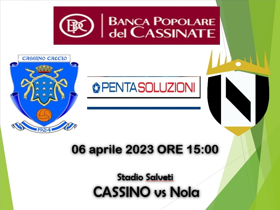 Calcio - Cassino-Nola a un euro: giovedì tutti al Salveti - Teleuniverso
